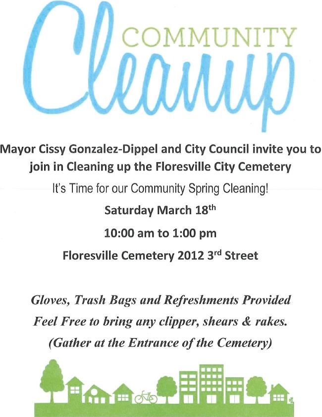 City Cemetery Cleanup - March 18, 2017 - City of Floresville